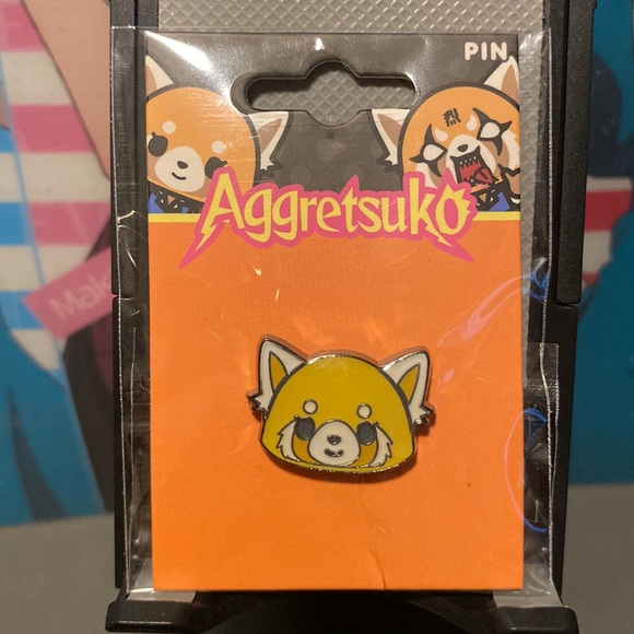 Sanrio | Other | Aggretsuko Enamel Pin Brand New | Poshmark
